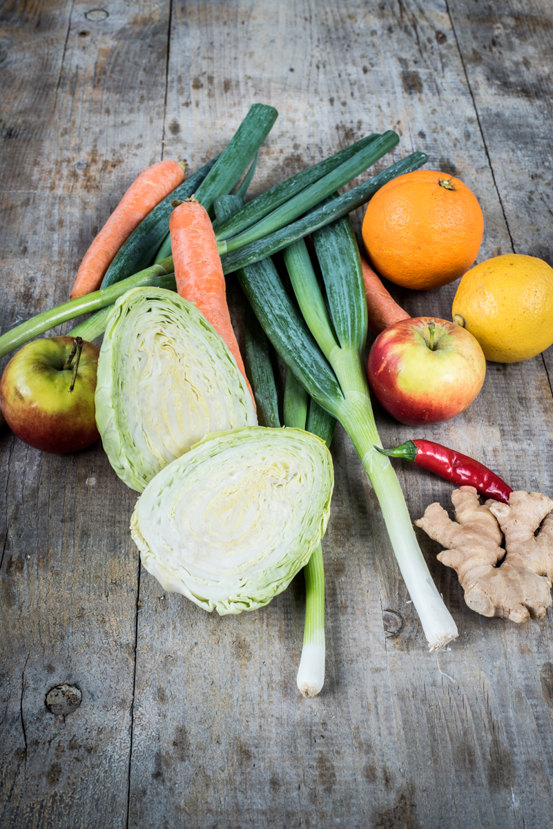 Leichte Bio-Küche: Wraps mit Spitzkohl